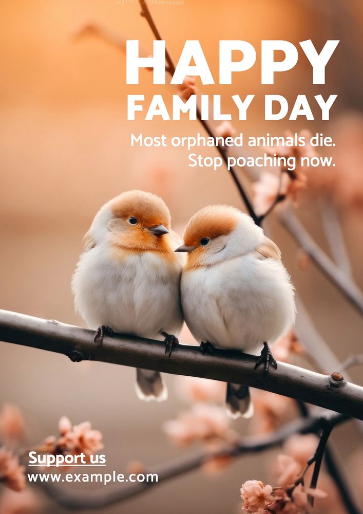 Stop poaching poster template | Premium Editable Template - rawpixel