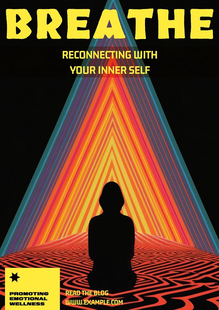 Breathe poster template | Premium Editable Template - rawpixel