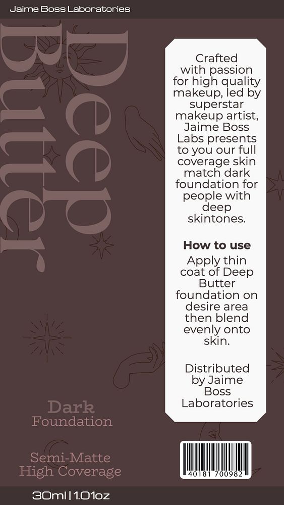 Foundation label template, editable design | Premium Editable Template ...