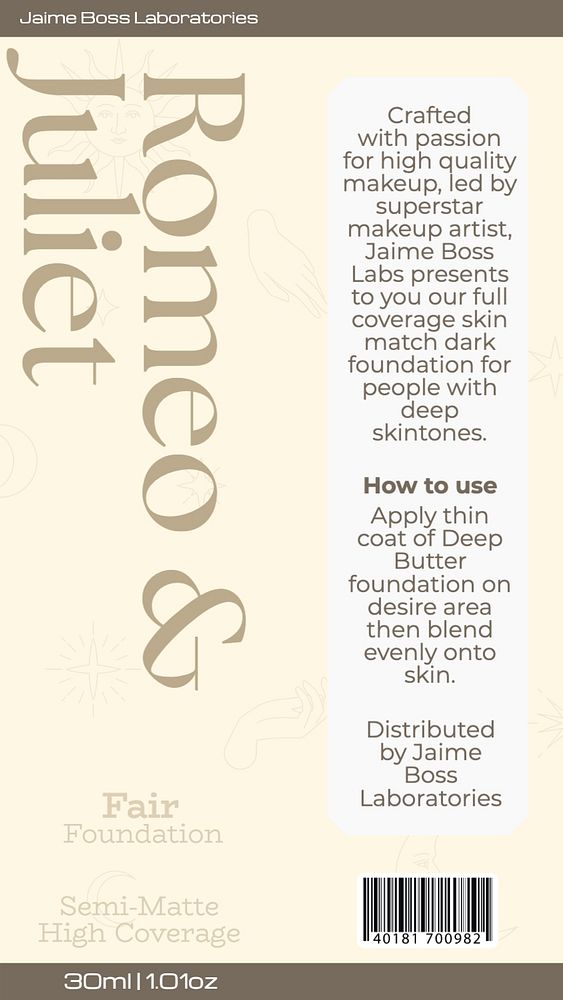 Foundation label template, editable design | Premium Editable Template ...