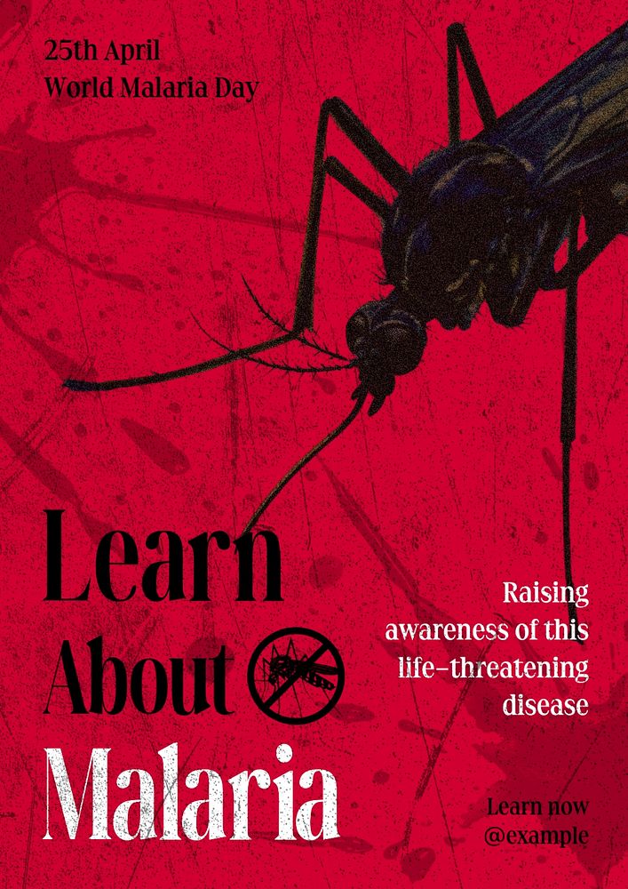 Malaria poster template | Free Editable Template - rawpixel