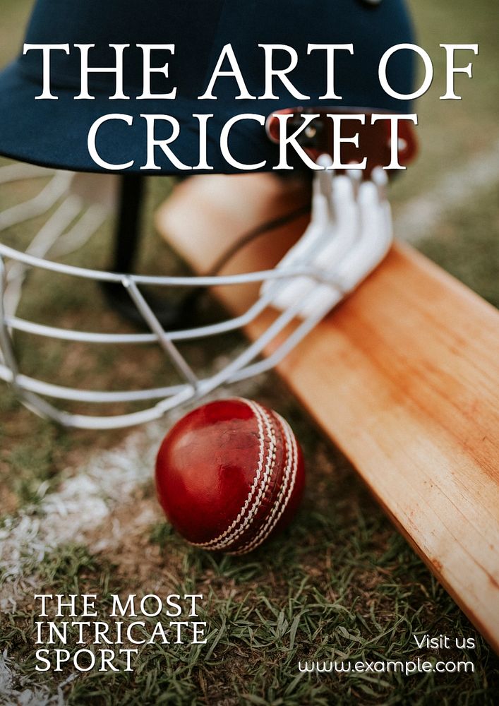 Cricket poster template | Premium Editable Template - rawpixel