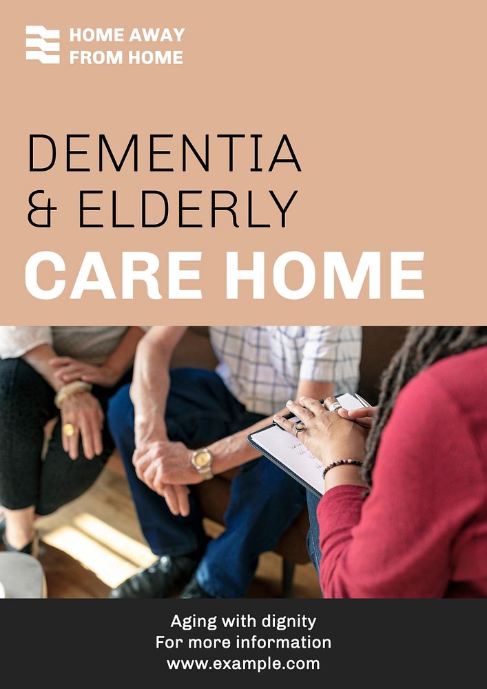 Dementia care poster template | Premium Editable Template - rawpixel