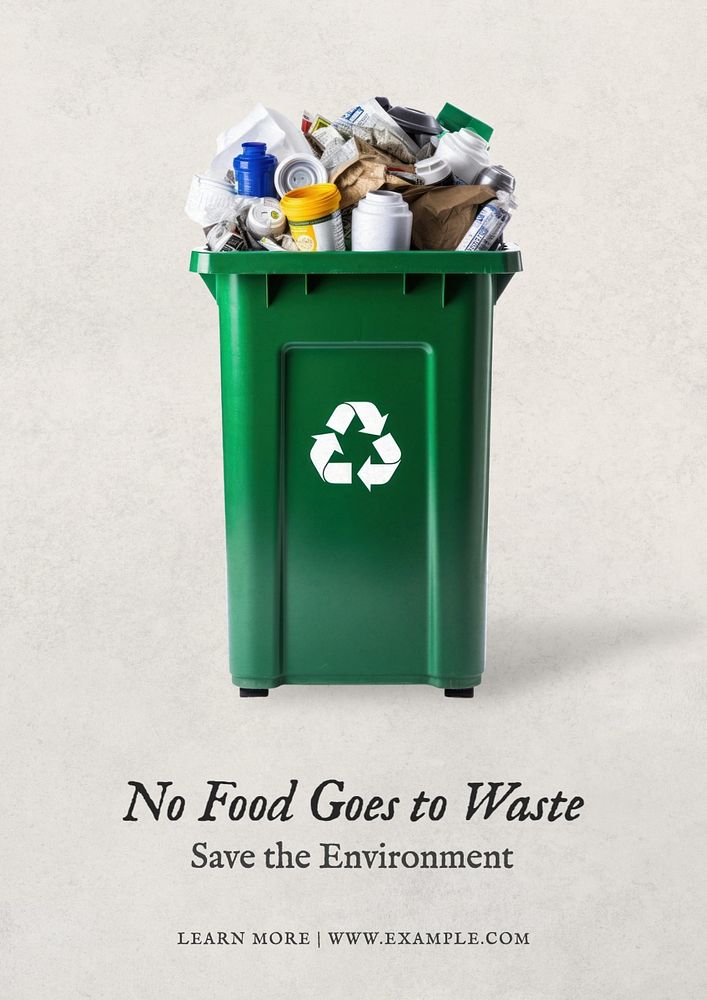 Food waste poster template | Premium Editable Template - rawpixel