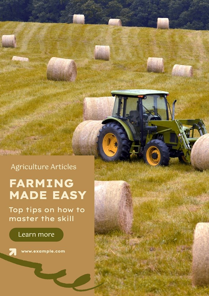 Farming made easy poster template | Premium Editable Template - rawpixel