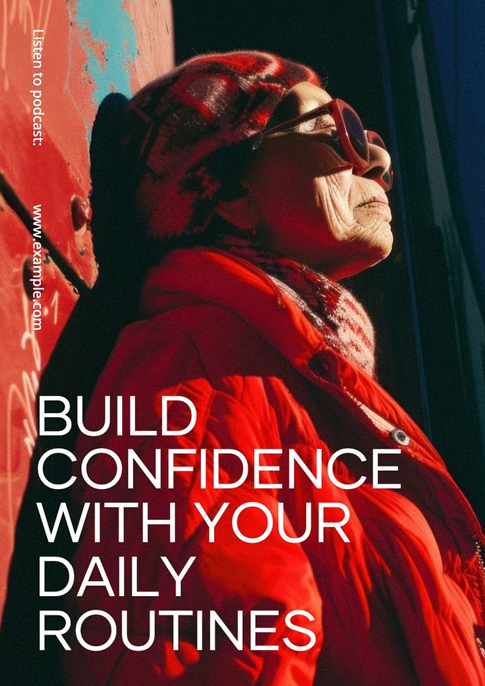 Build confidence poster template | Premium Editable Template - rawpixel