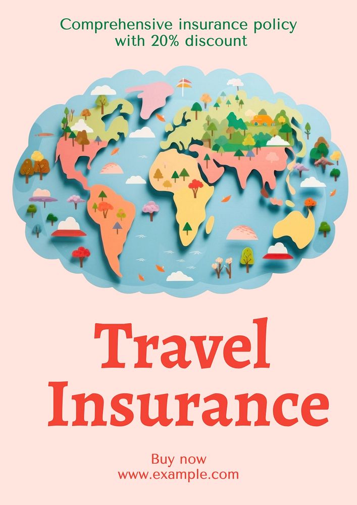 Travel insurance poster template | Premium Editable Template - rawpixel