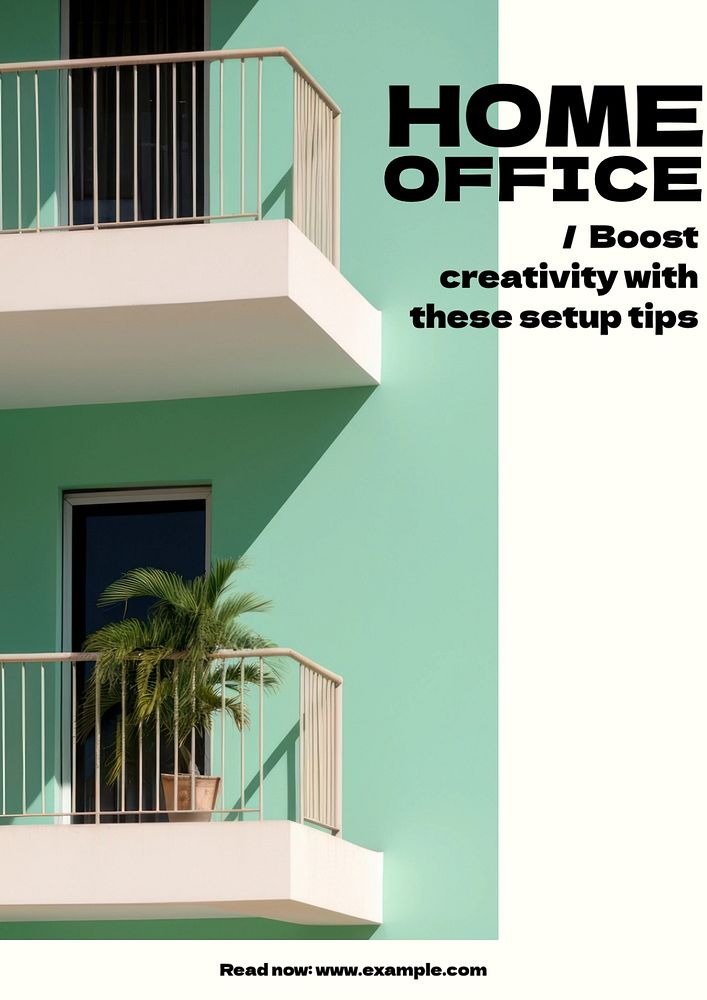 Home office poster template | Premium Editable Template - rawpixel