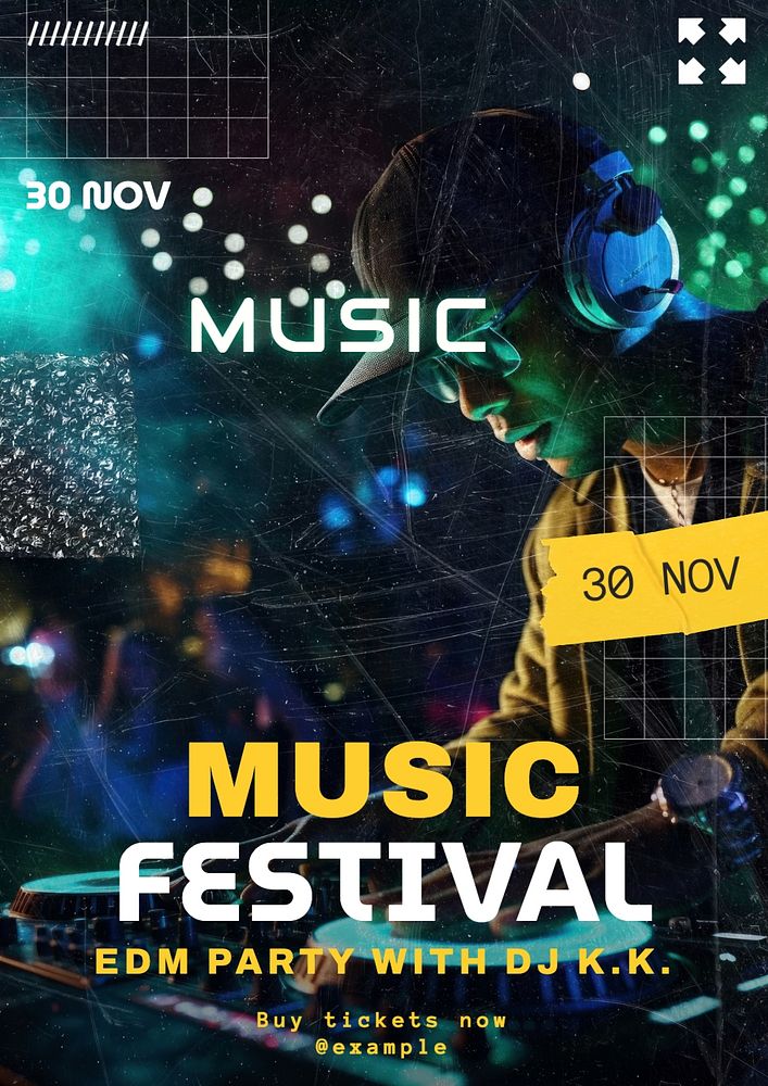 Edm Designs | Free Editable Templates, Logos, Mockups & Remix Designs ...