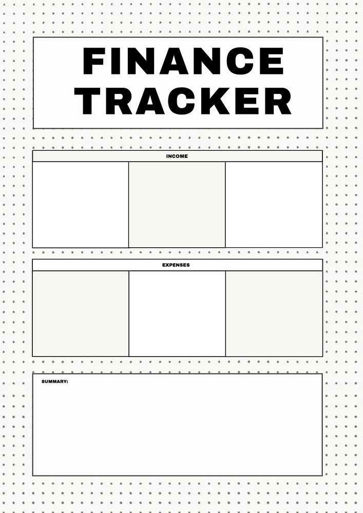 Finance tracker planner template | Premium Editable Template - rawpixel