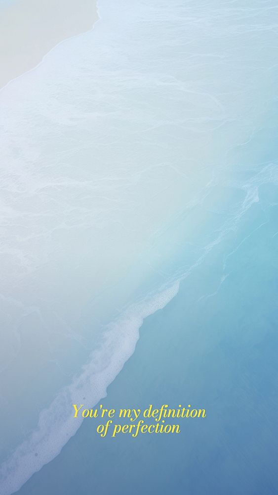 You're my definition perfection quote | Premium Editable Template ...