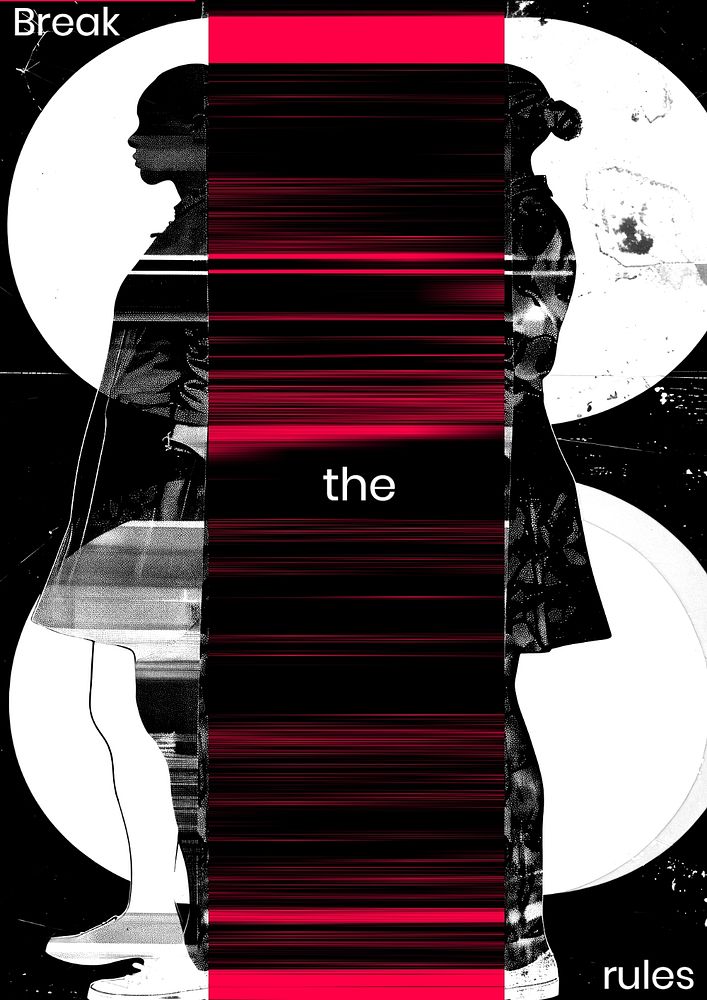Break rules quote poster template | Premium Editable Template - rawpixel