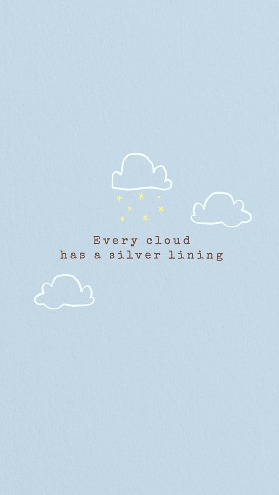 Silver lining quote Facebook story | Premium Editable Template - rawpixel