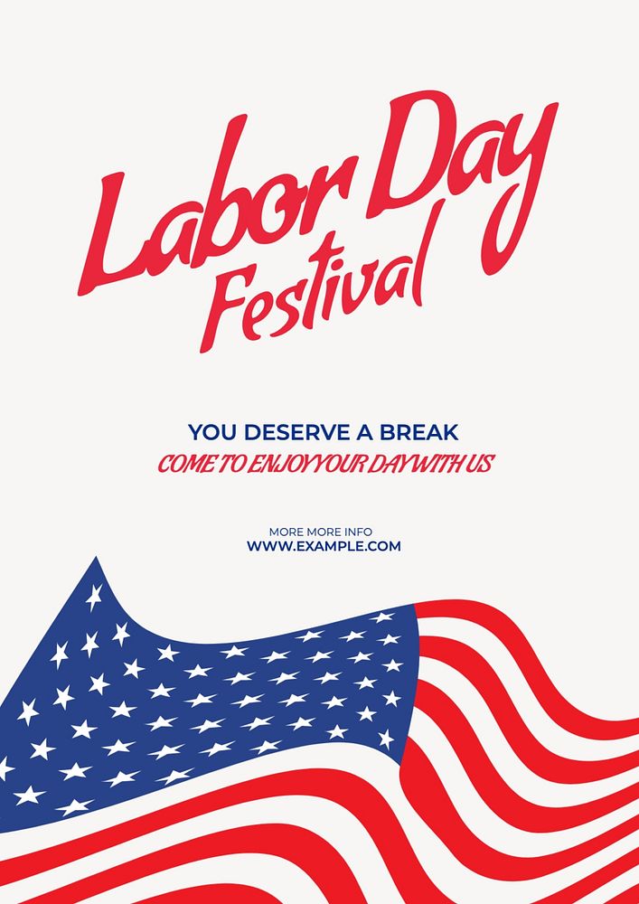 Labor day festival poster template | Premium Editable Template - rawpixel