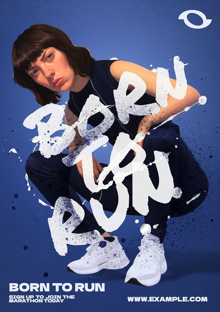 Run poster template | Premium Editable Template - rawpixel