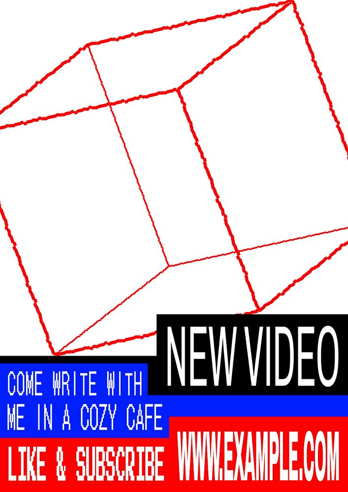 New video poster template | Premium Editable Template - rawpixel