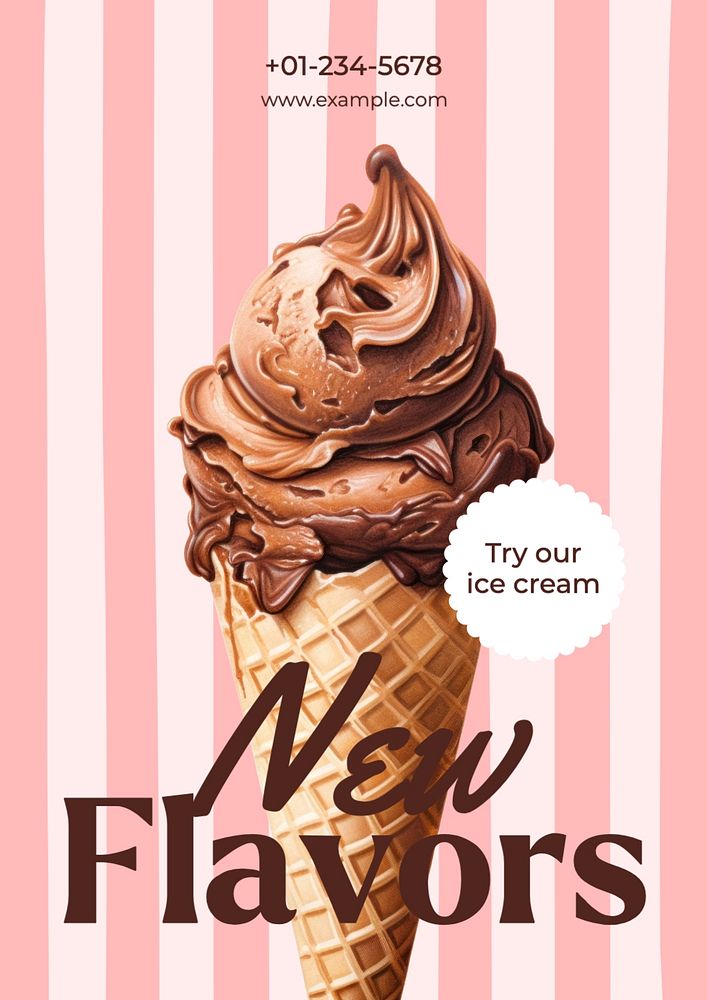 New flavors poster template | Premium Editable Template - rawpixel