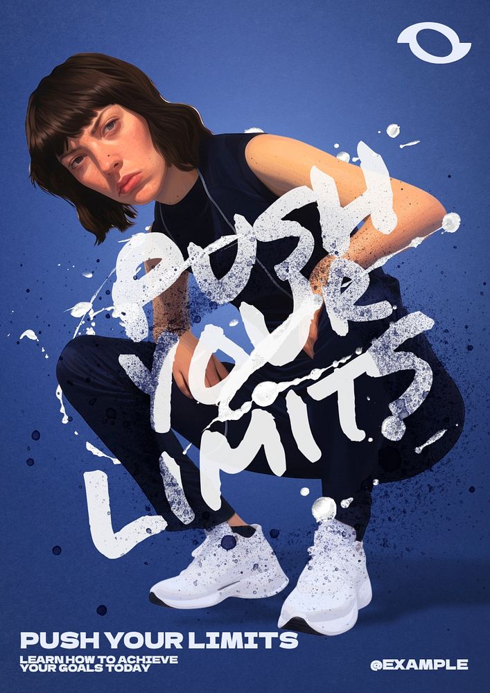 Push your limits poster template | Premium Editable Template - rawpixel