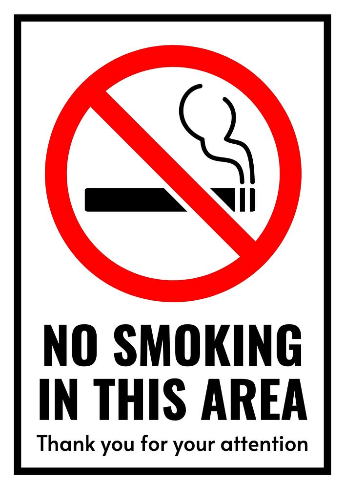 No smoking poster template | Premium Editable Template - rawpixel