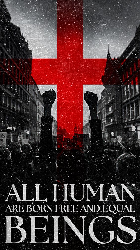 All human beings are born | Premium Editable Template - rawpixel