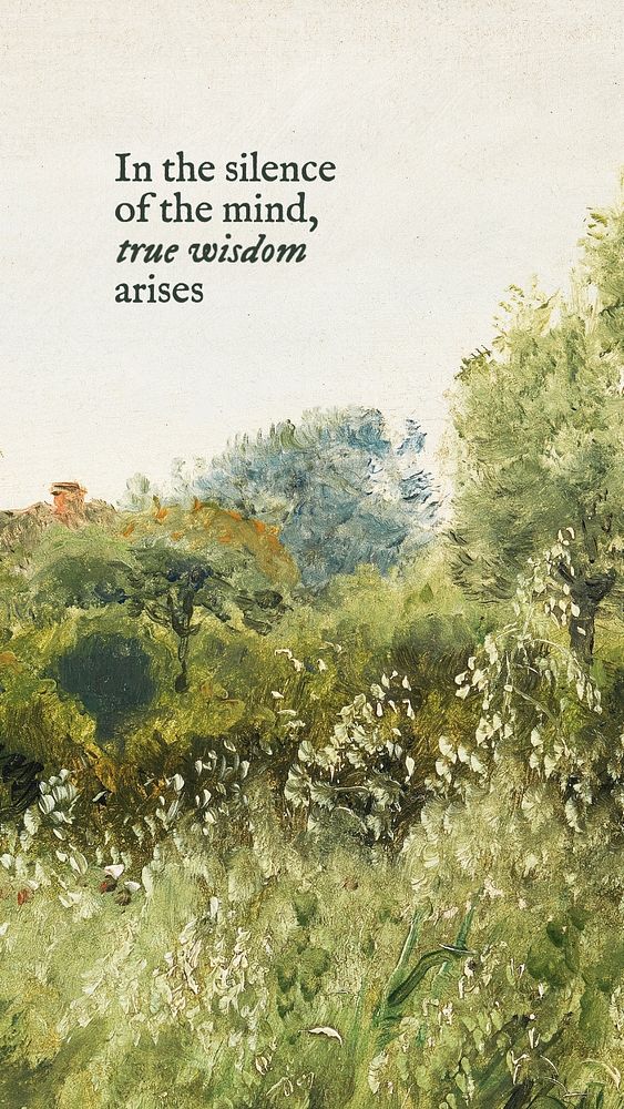 Wisdom quote mobile phone wallpaper | Premium Editable Template - rawpixel