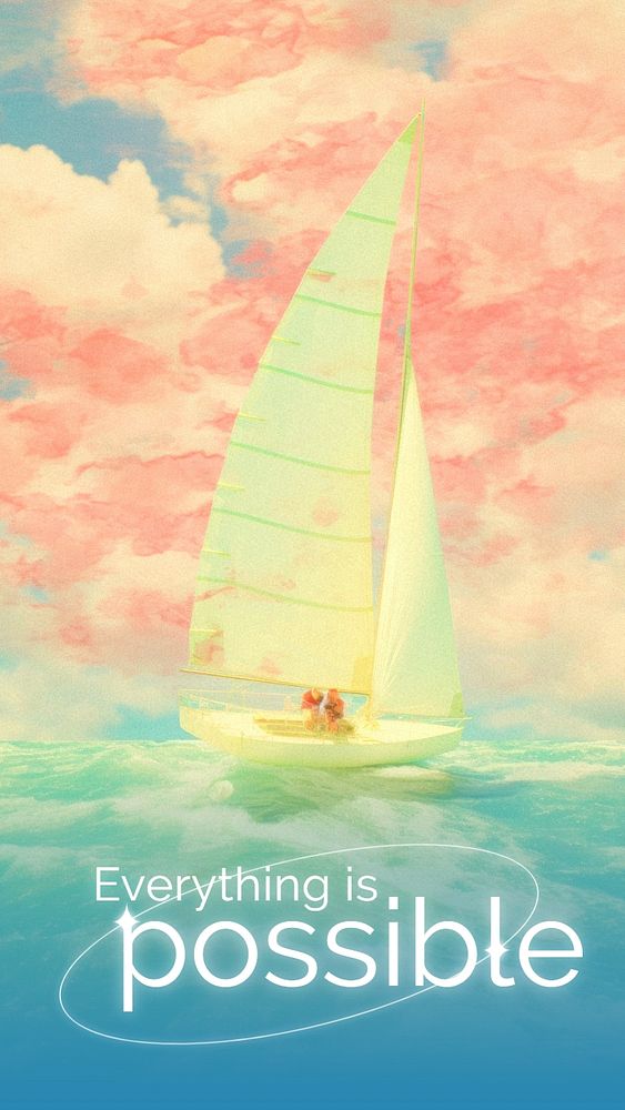 Motivational quote mobile phone wallpaper | Premium Editable Template ...