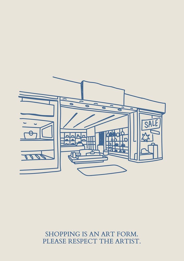 Shopping quote poster template | Premium Editable Template - rawpixel