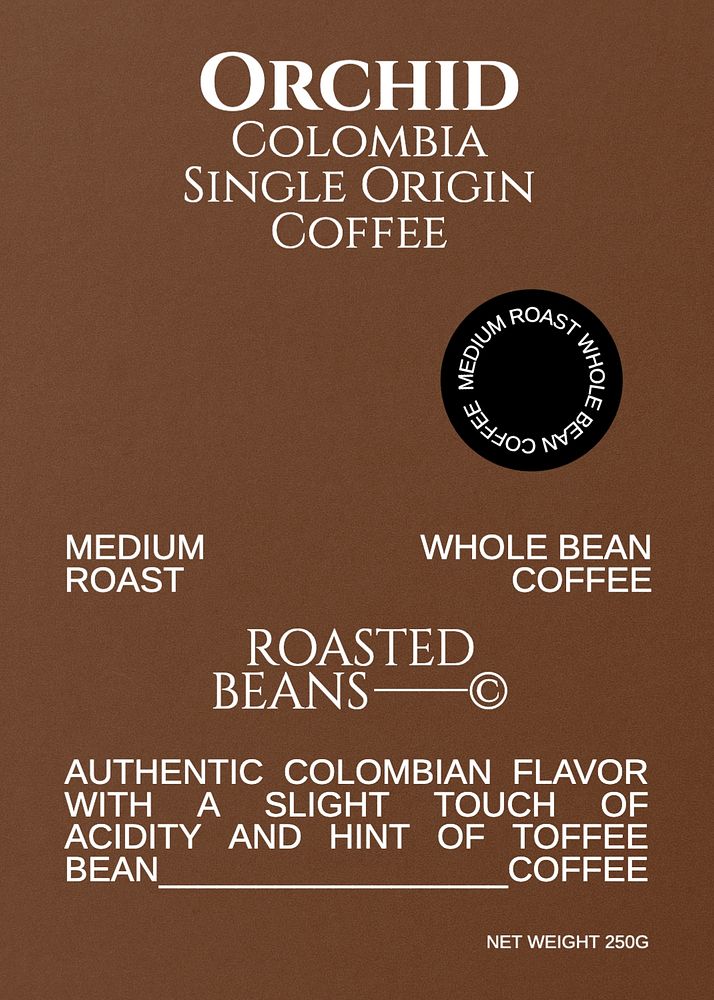 Coffee label template, editable branding | Premium Editable Template ...