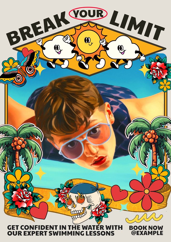 Break your limit poster template | Premium Editable Template - rawpixel