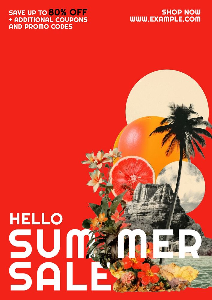 Summer sale poster template | Premium Editable Template - rawpixel