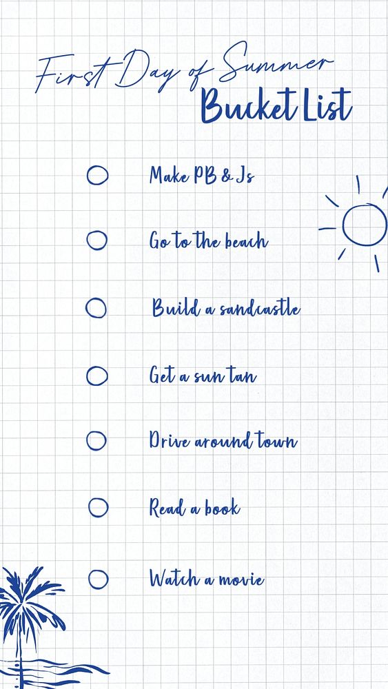 Summer bucket list planner template | Premium Editable Template - rawpixel