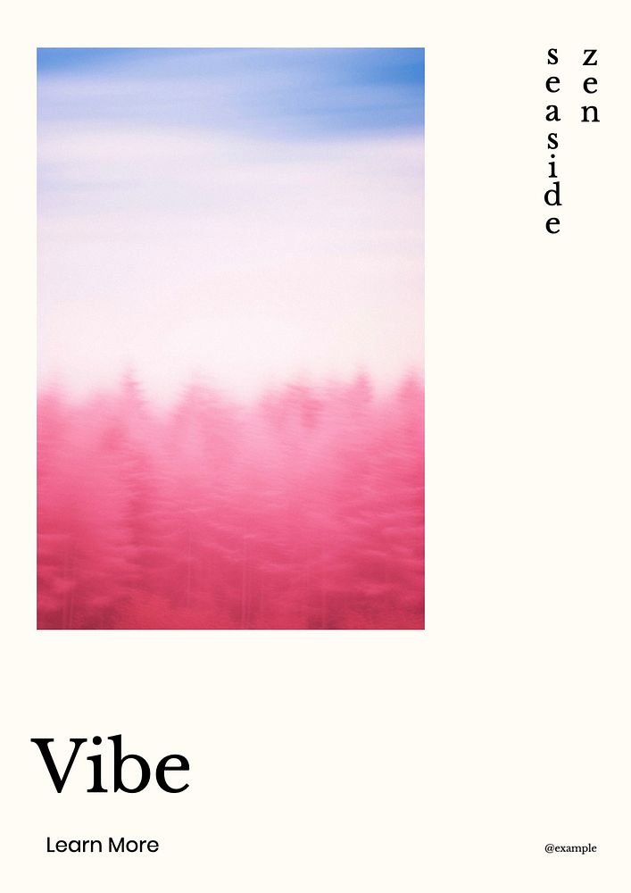 Vibe poster template | Premium Editable Template - rawpixel