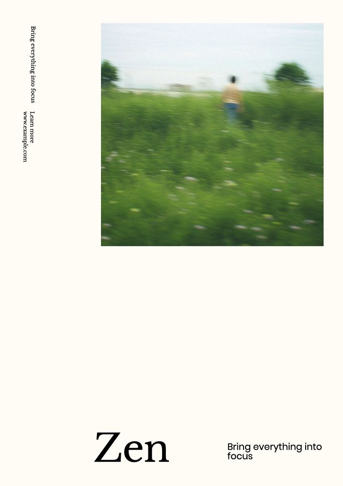 Zen poster template | Premium Editable Template - rawpixel