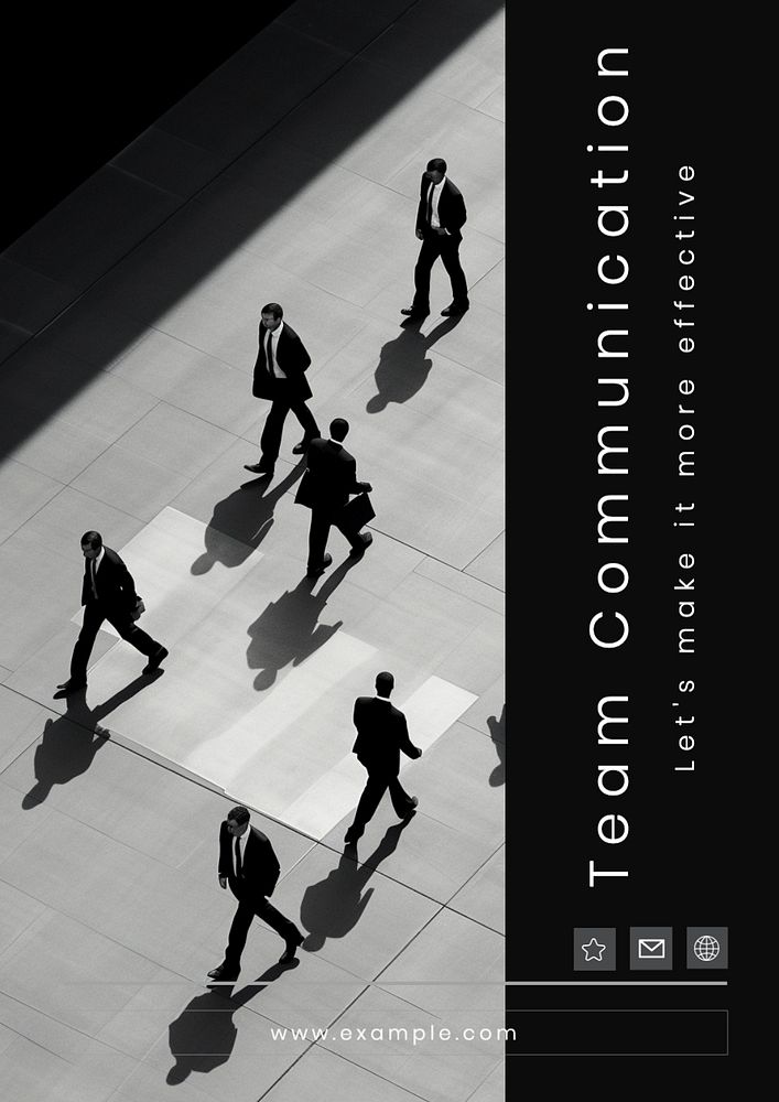Team communication poster template | Premium Editable Template - rawpixel
