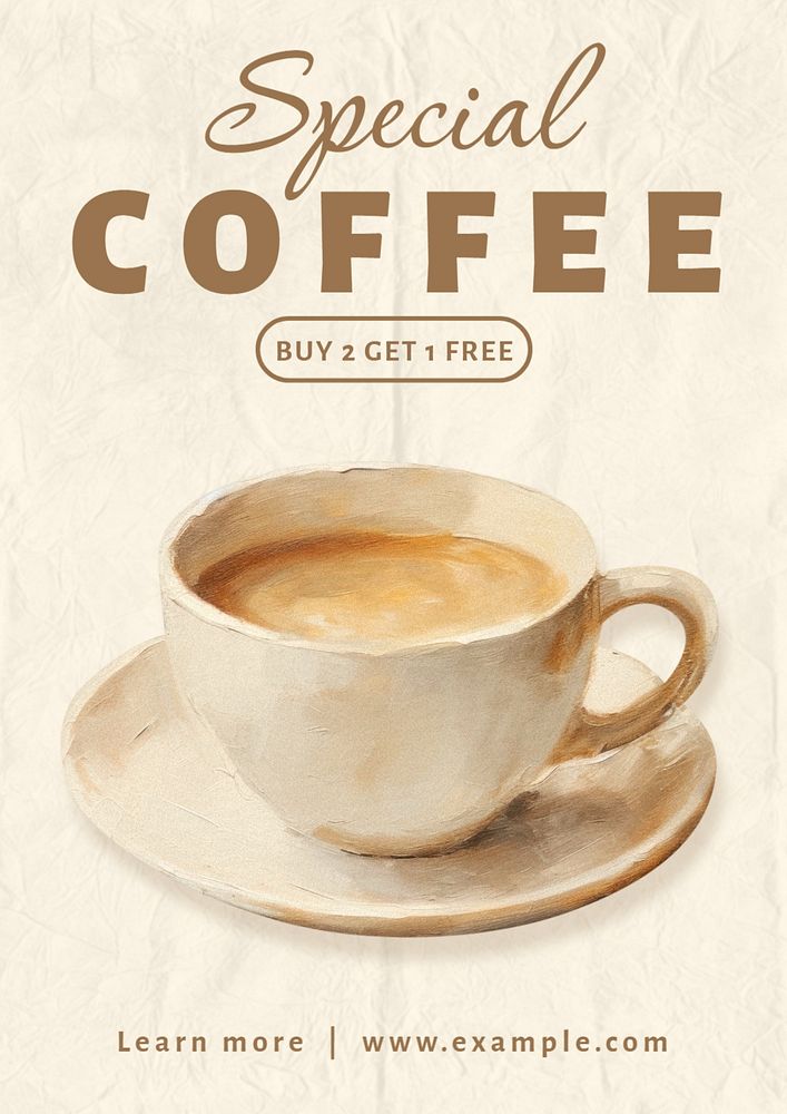 Special coffee poster template | Premium Editable Template - rawpixel