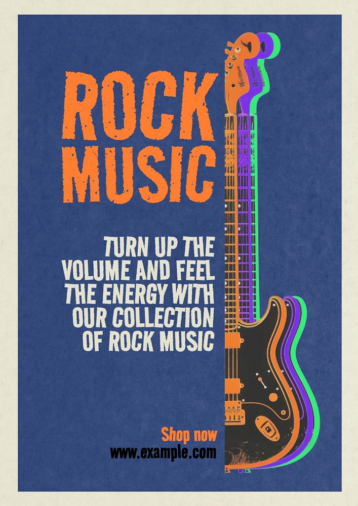 Rock music poster template | Premium Editable Template - rawpixel