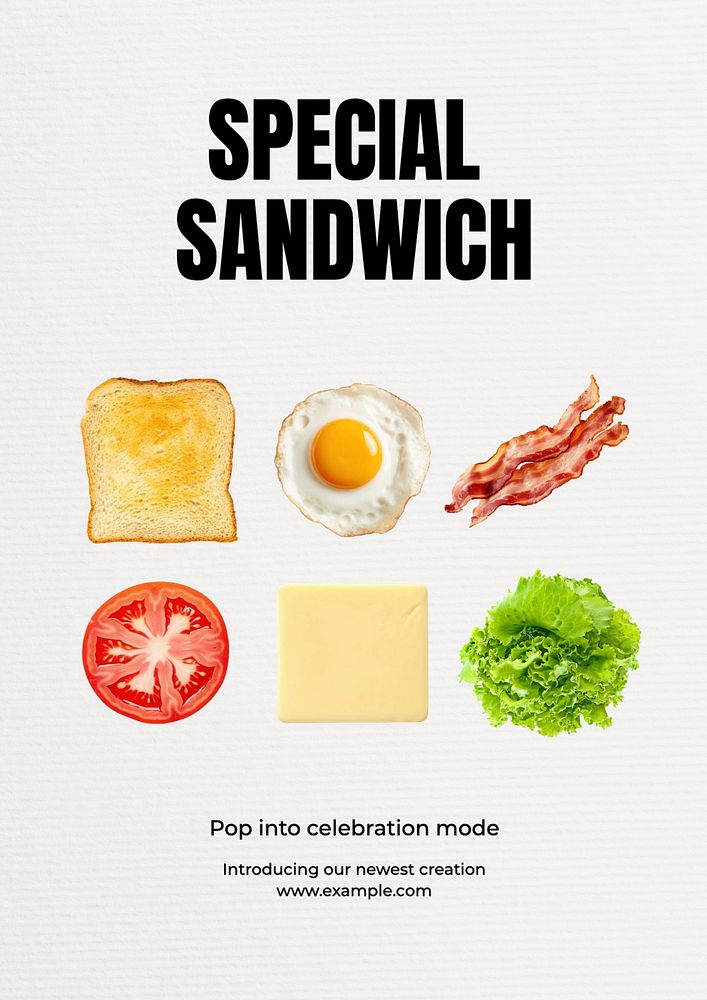 Special sandwich poster template | Premium Editable Template - rawpixel