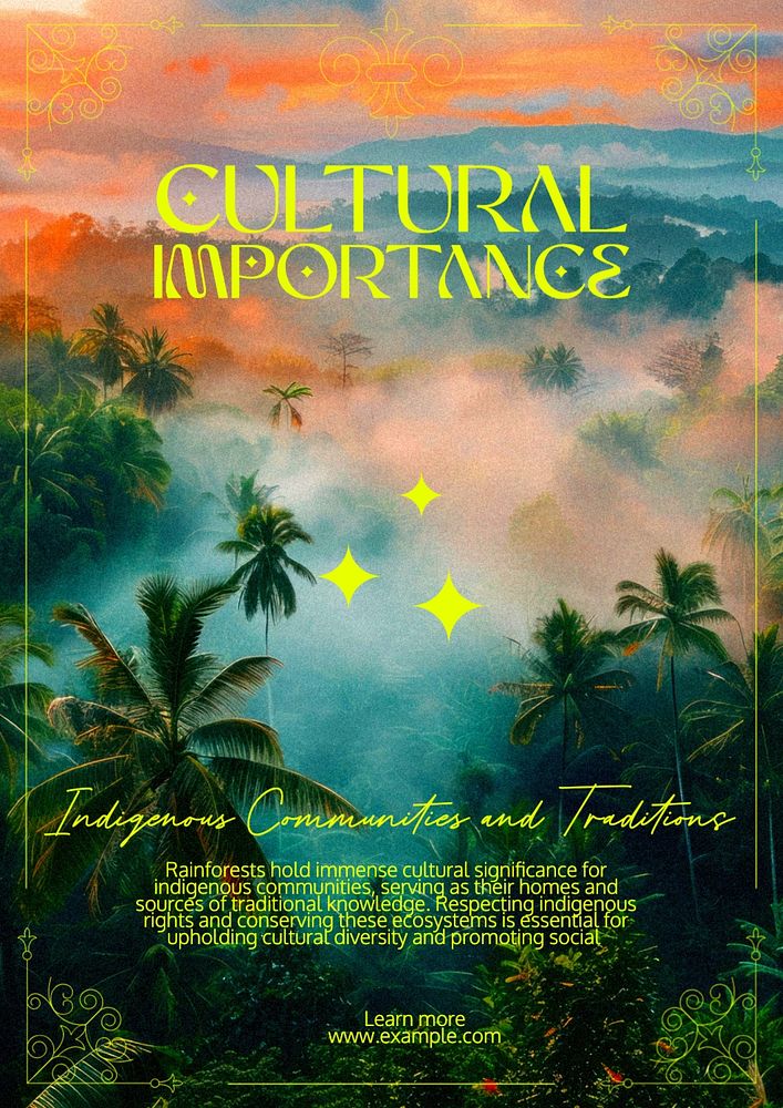 Rainforest poster template | Premium Editable Template - rawpixel