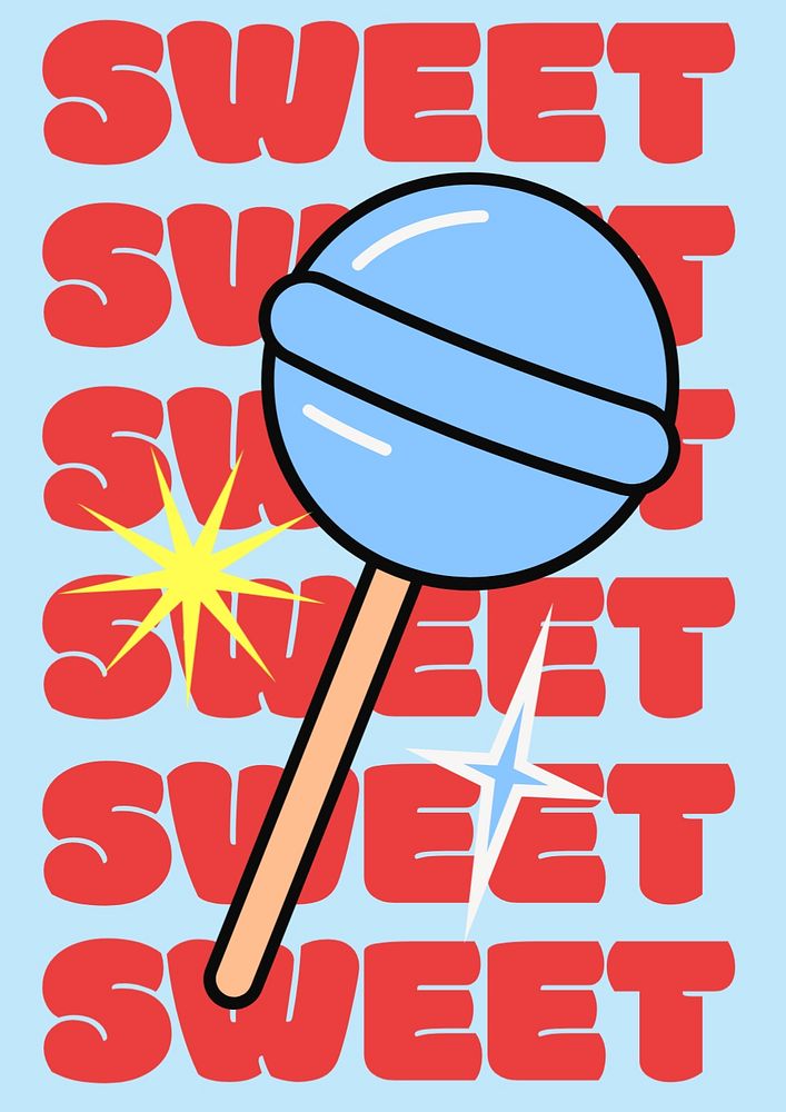 Sweet poster template, editable design | Premium Editable Template ...