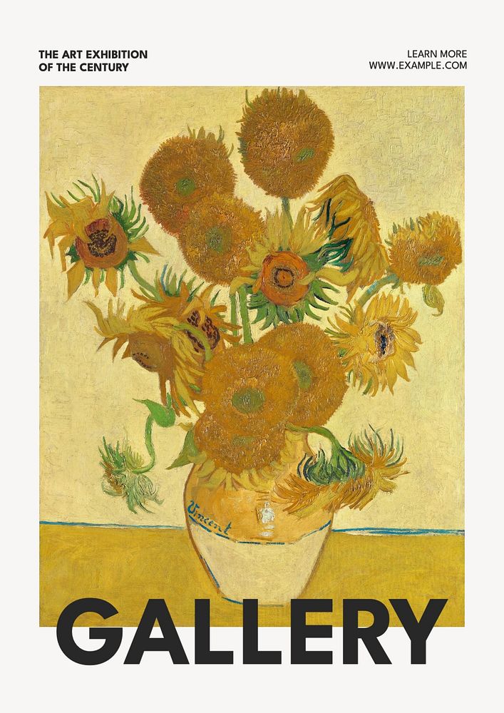 Art gallery poster template, editable | Premium Editable Template ...