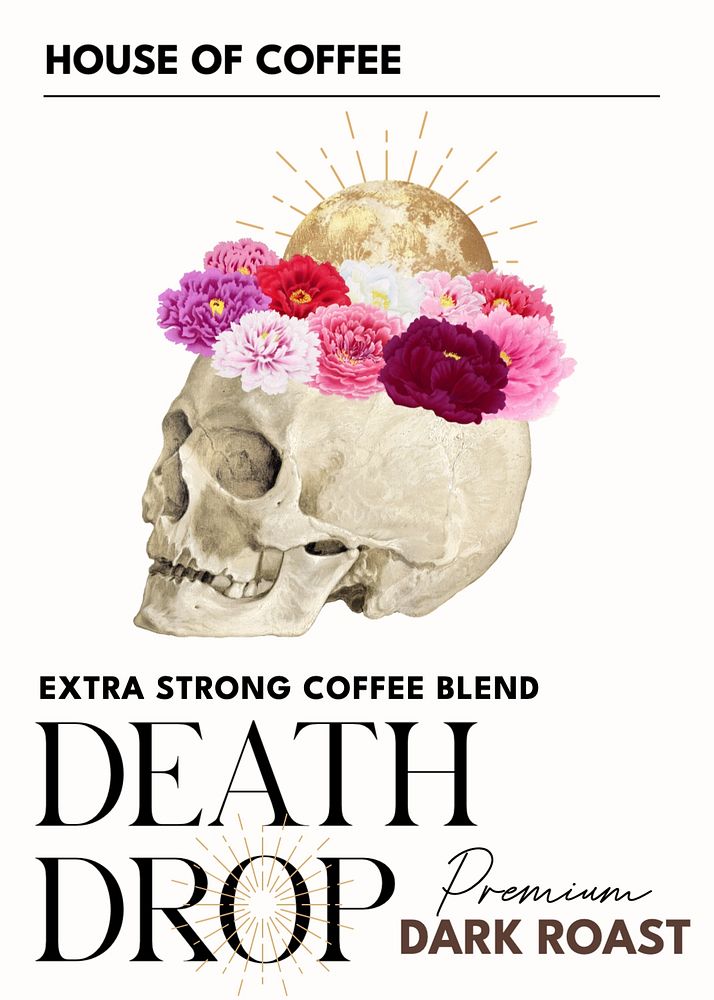 Coffee beans label template | Premium Editable Template - rawpixel