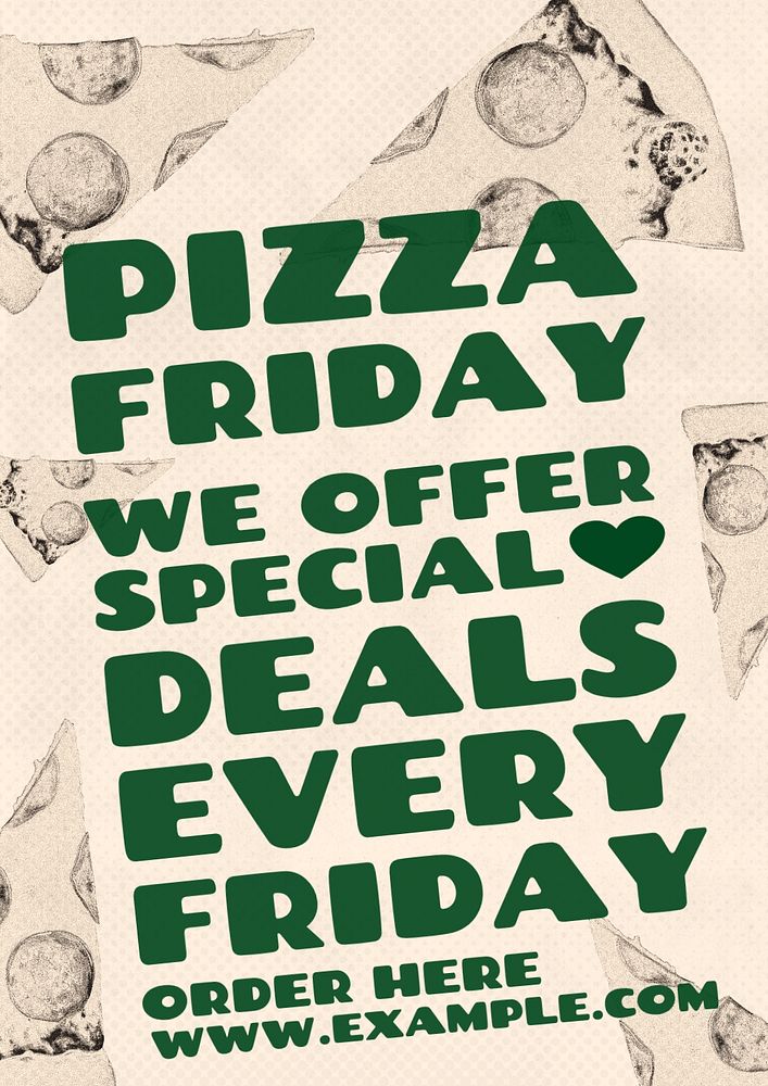 Pizza Friday poster template | Premium Editable Template - rawpixel