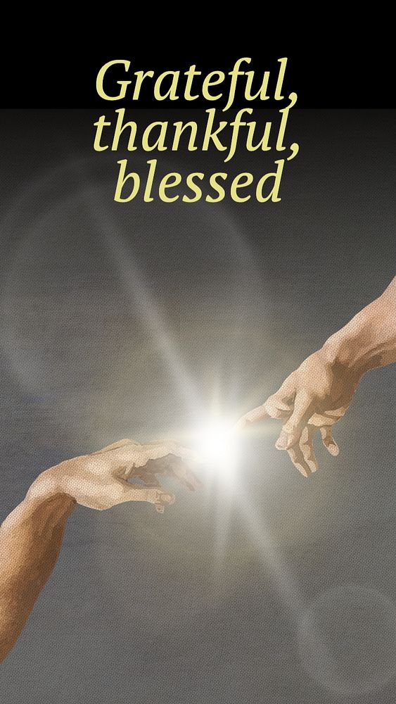 Grateful, thankful, blessed Facebook story | Premium Editable Template ...