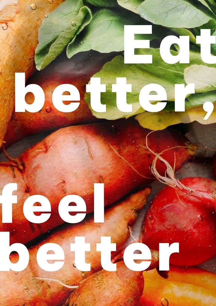 Healthy food quote poster template | Premium Editable Template - rawpixel