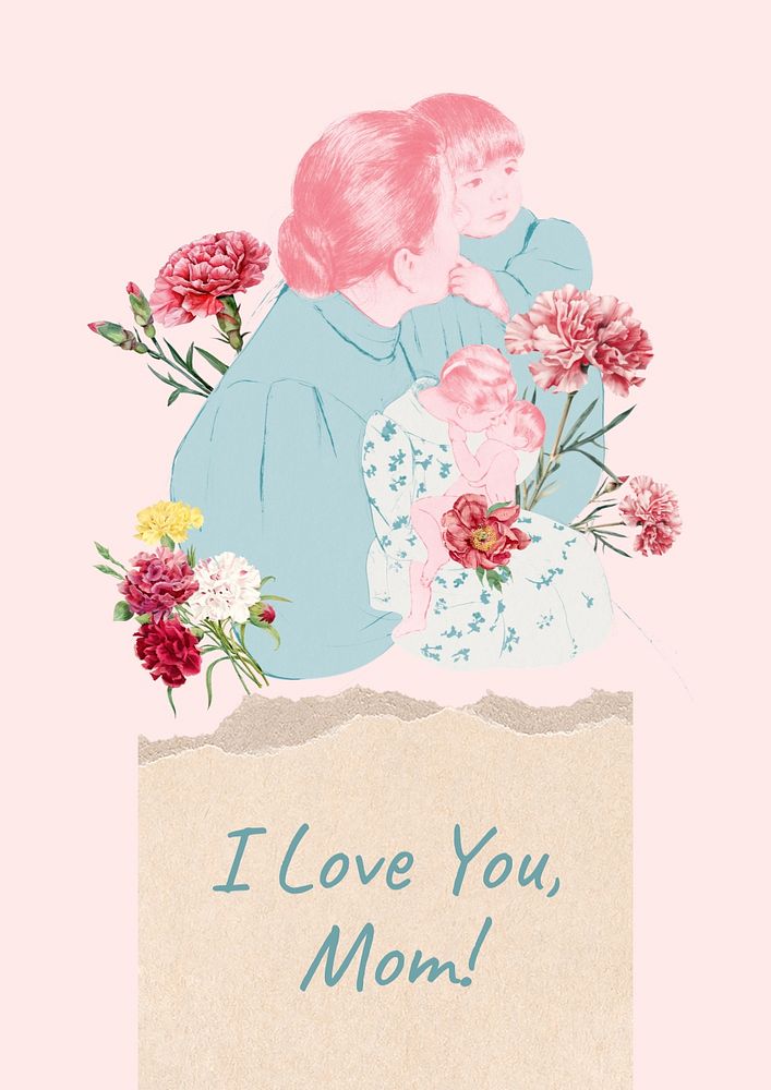 Love mom poster template | Premium Editable Template - rawpixel