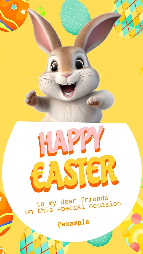 Happy Easter Instagram story template | Premium Editable Template - rawpixel