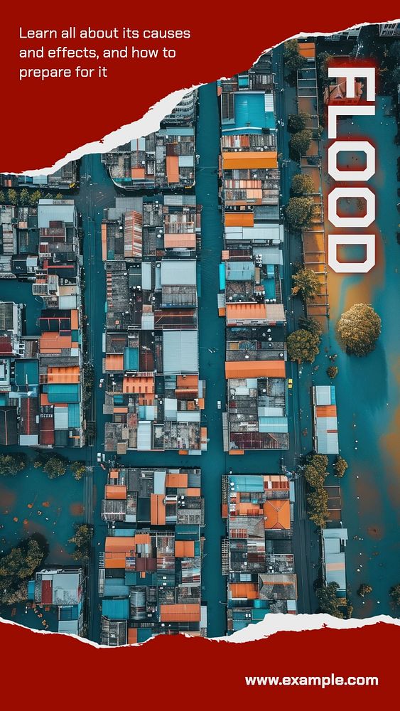 Flood Facebook story template | Free Editable Template - rawpixel