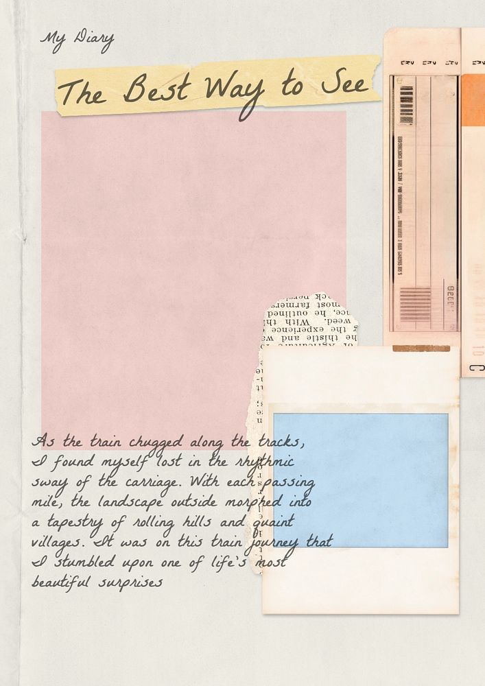 Journal poster template | Premium Editable Template - rawpixel