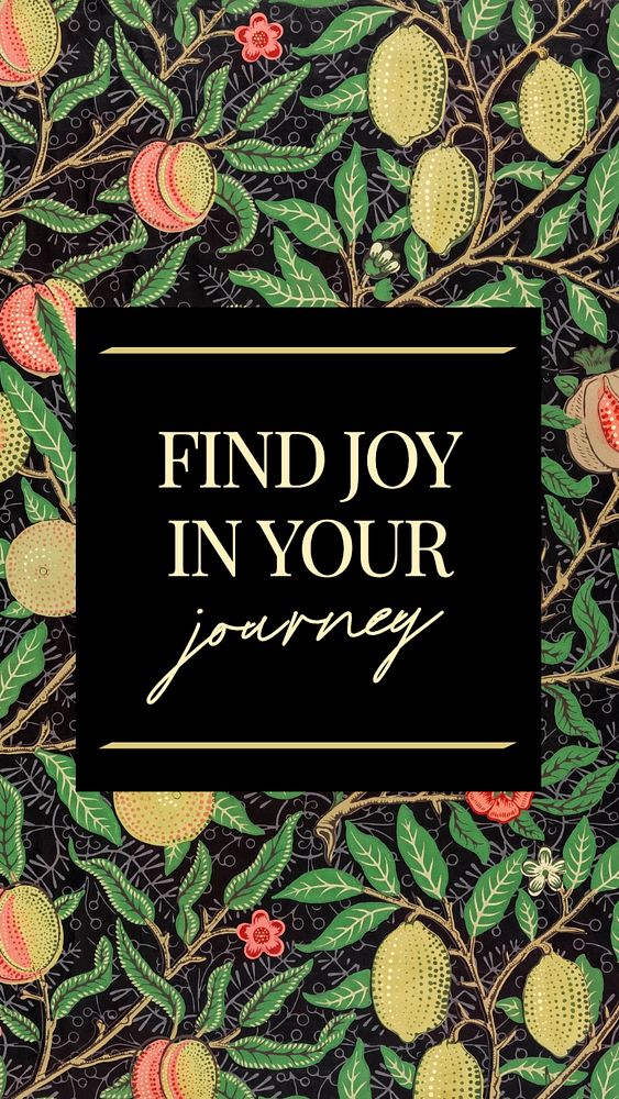 Joyful journey & life mobile | Premium Editable Template - rawpixel