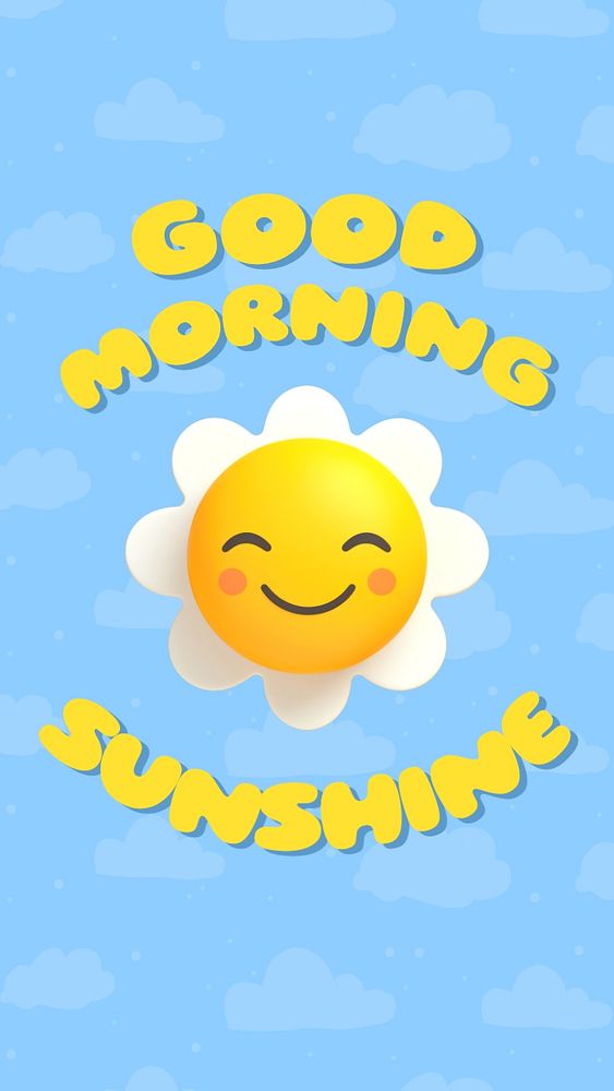 Good morning sunshine Facebook story | Premium Editable Template - rawpixel